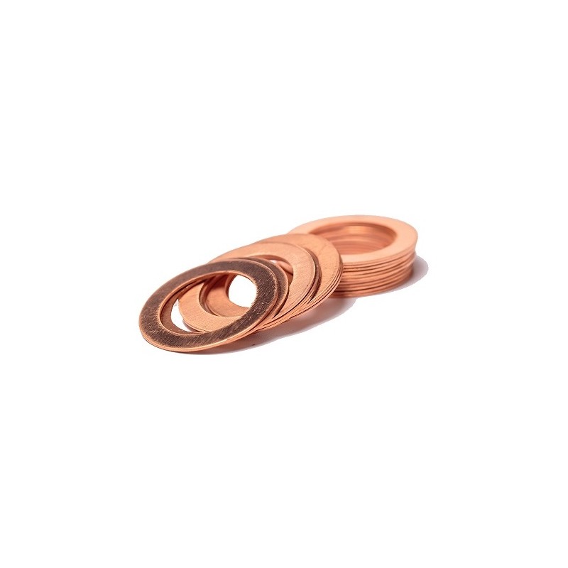 Set 10 saibe M12 x 18 x 1.5mm din cupru pentru injectoare diesel ...